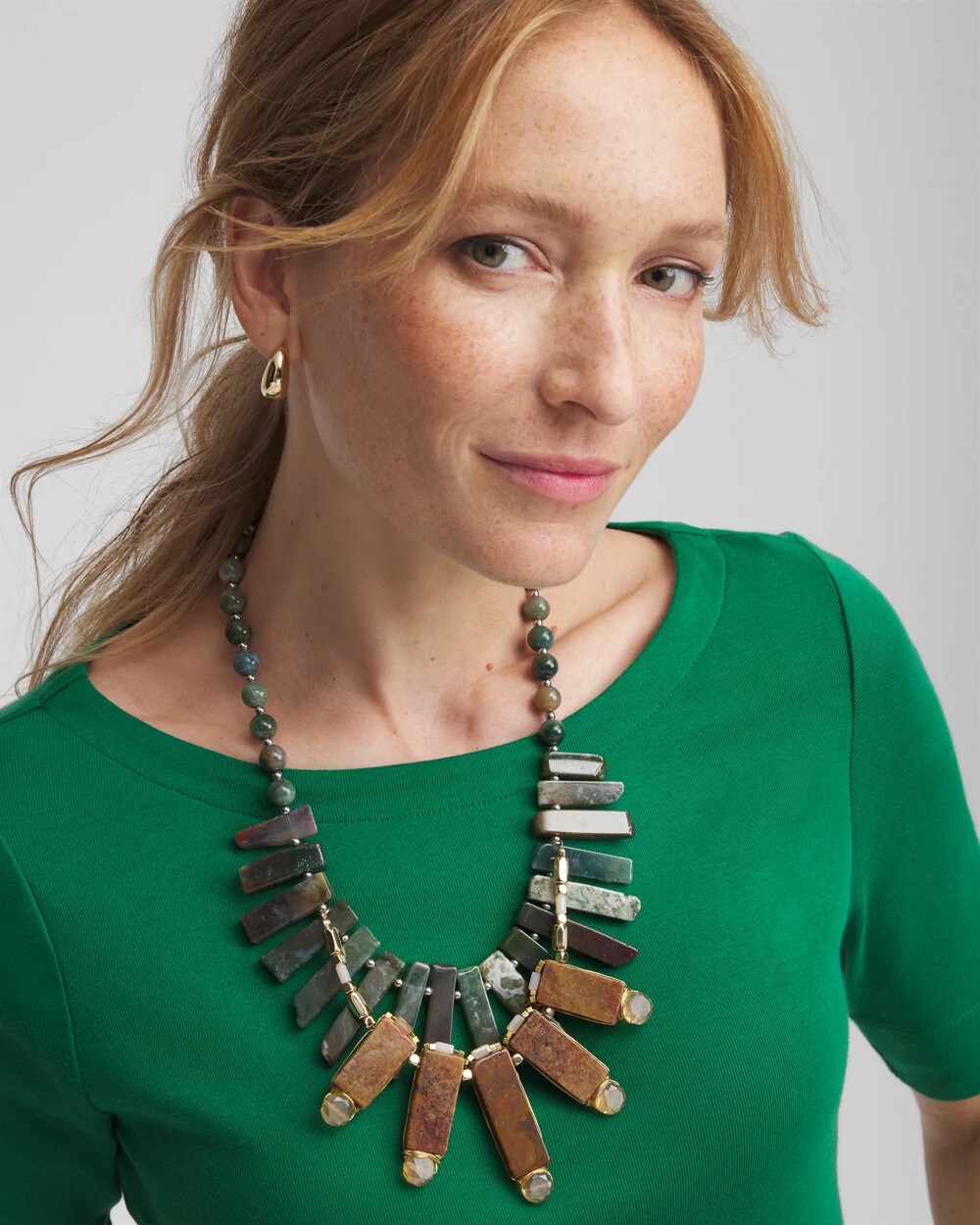 Moss Agate Statement Necklace | Chico's